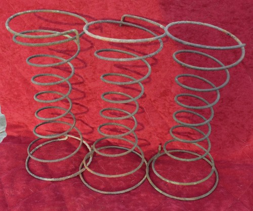 3pcs Vintage Tornado Coil Bed Springs Steam Punk Antique Primitive ...