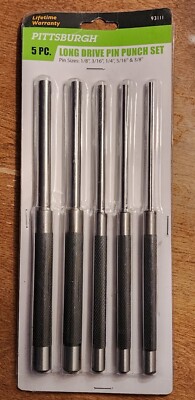 PITTSBURGH Long Drive Pin Punch Set, 5 Piece | eBay