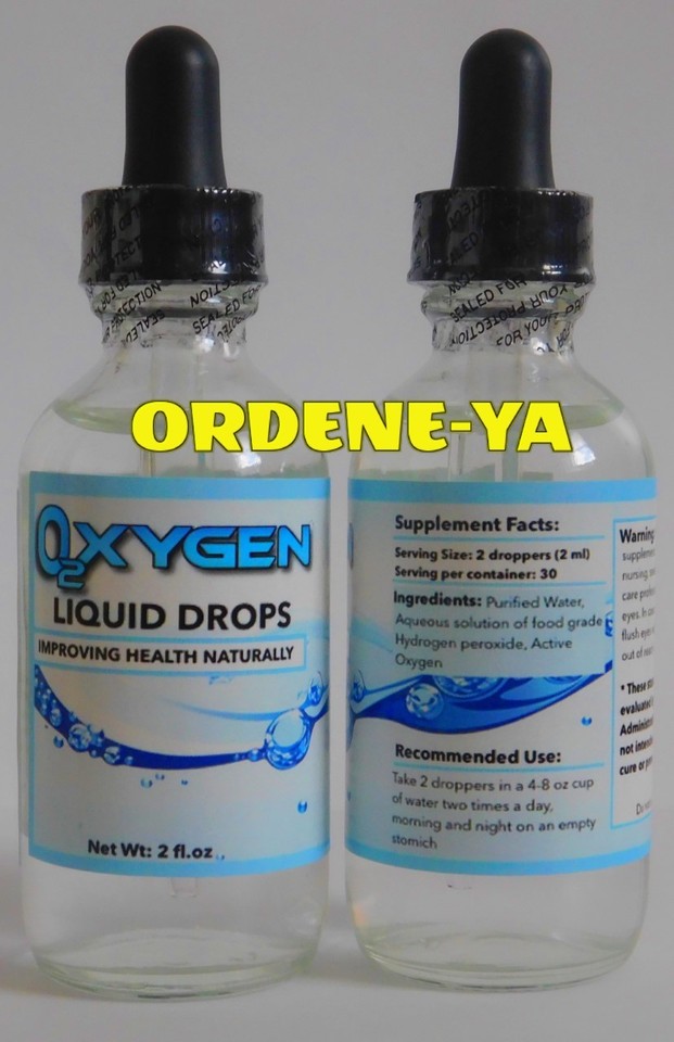 Oxygen Liquid Drops 2oz Health Naturally Stabilized Energy Health | eBay