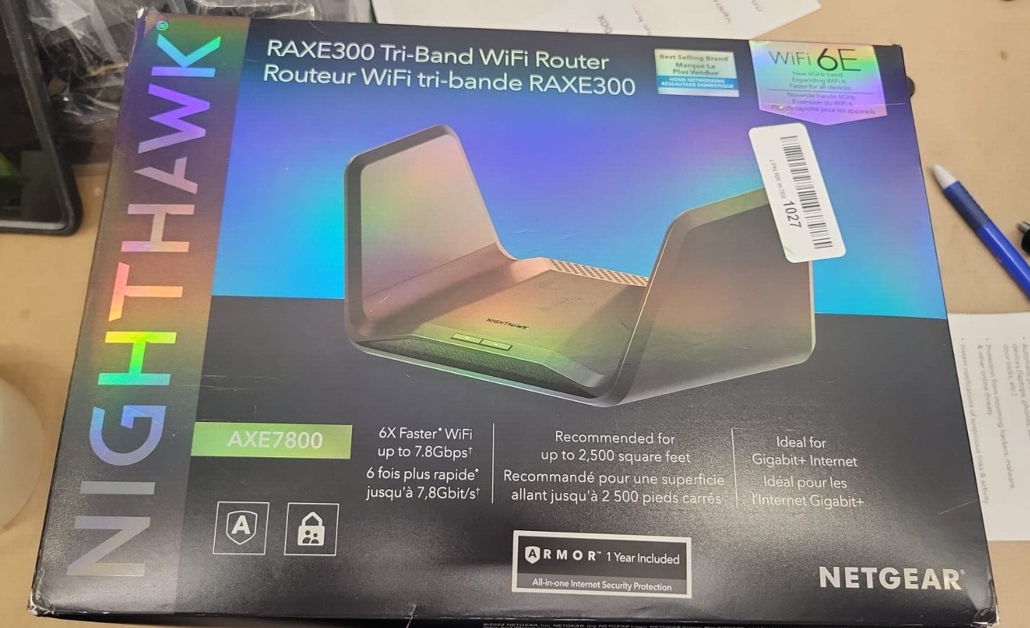 Netgear Nighthawk Raxe300 Axe7800 Tri-band 7.8Gbps+ Wifi 6e Router ...