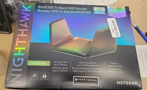 Netgear Nighthawk Raxe300 Axe7800 Tri-band 7.8Gbps+ Wifi 6e Router ...
