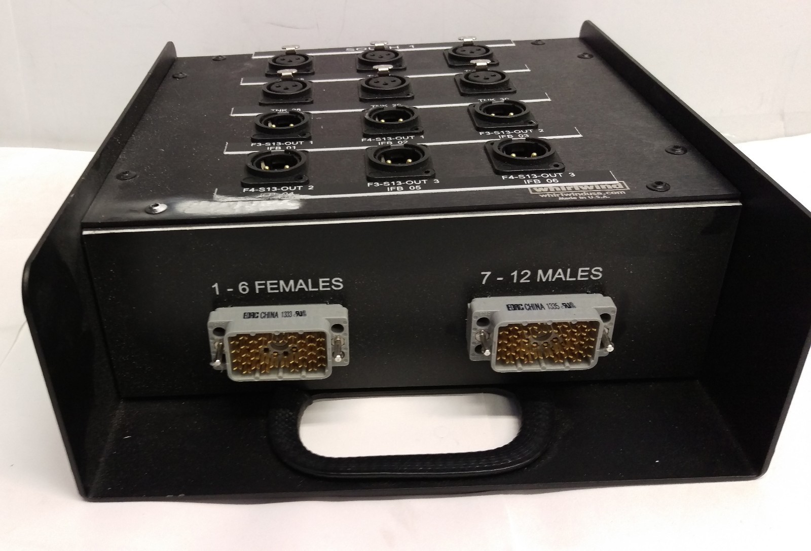Whirlwind stage box 6 Female XLR 6 Male XLR 9"x11"x4" | eBay