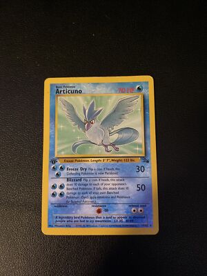 Articuno 17/62 1st Edition *LP* Fossil - Non-Holo Rare Vintage TCG ...