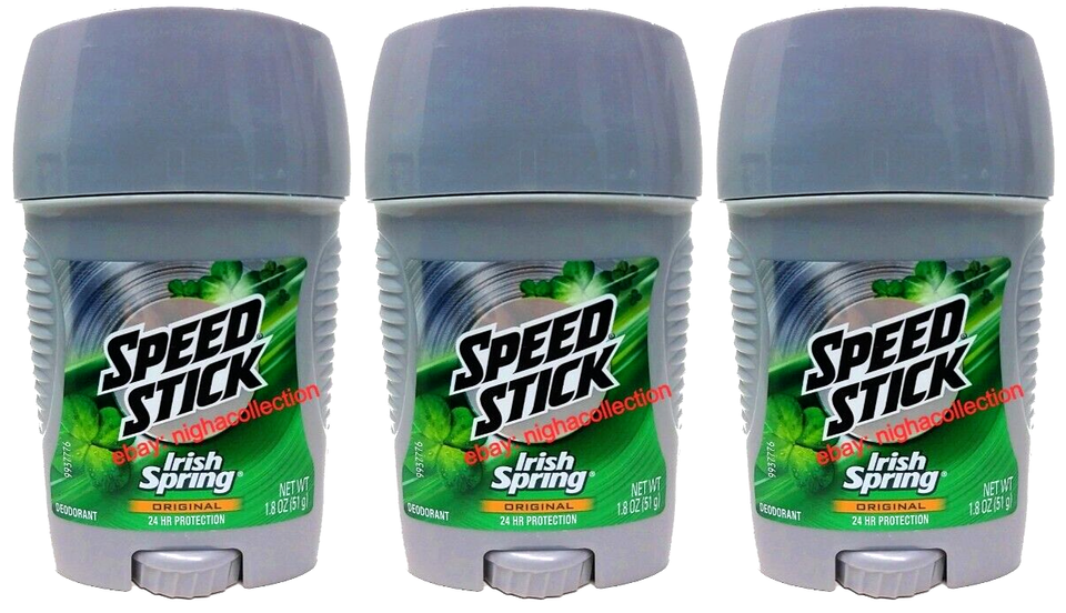 3X Speed Stick All Day Fresh Deodorant IRISH SPRING ORIGINAL 1.8 oz ...