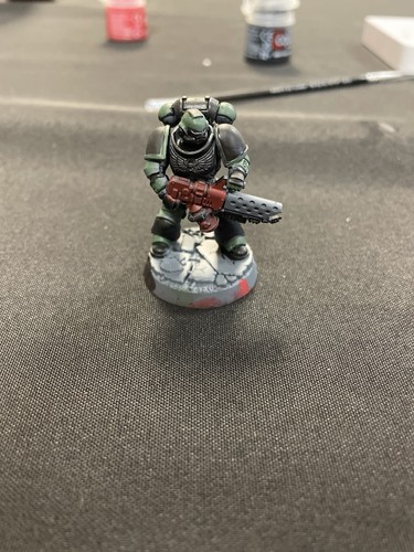 Painted Warhammer 40k Space Marine With Flamer | eBay