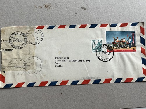 A) Air mail cover China Peking to Italy 1968 C | eBay