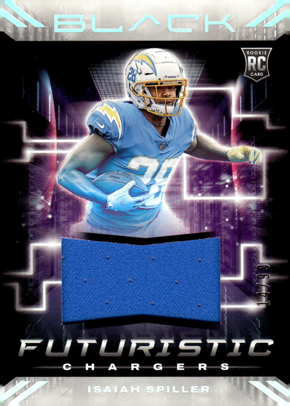 2022 PANINI BLACK FUTURISTIC JERSEYS SILVER FOOTBALL ASSORTED SINGLES U ...