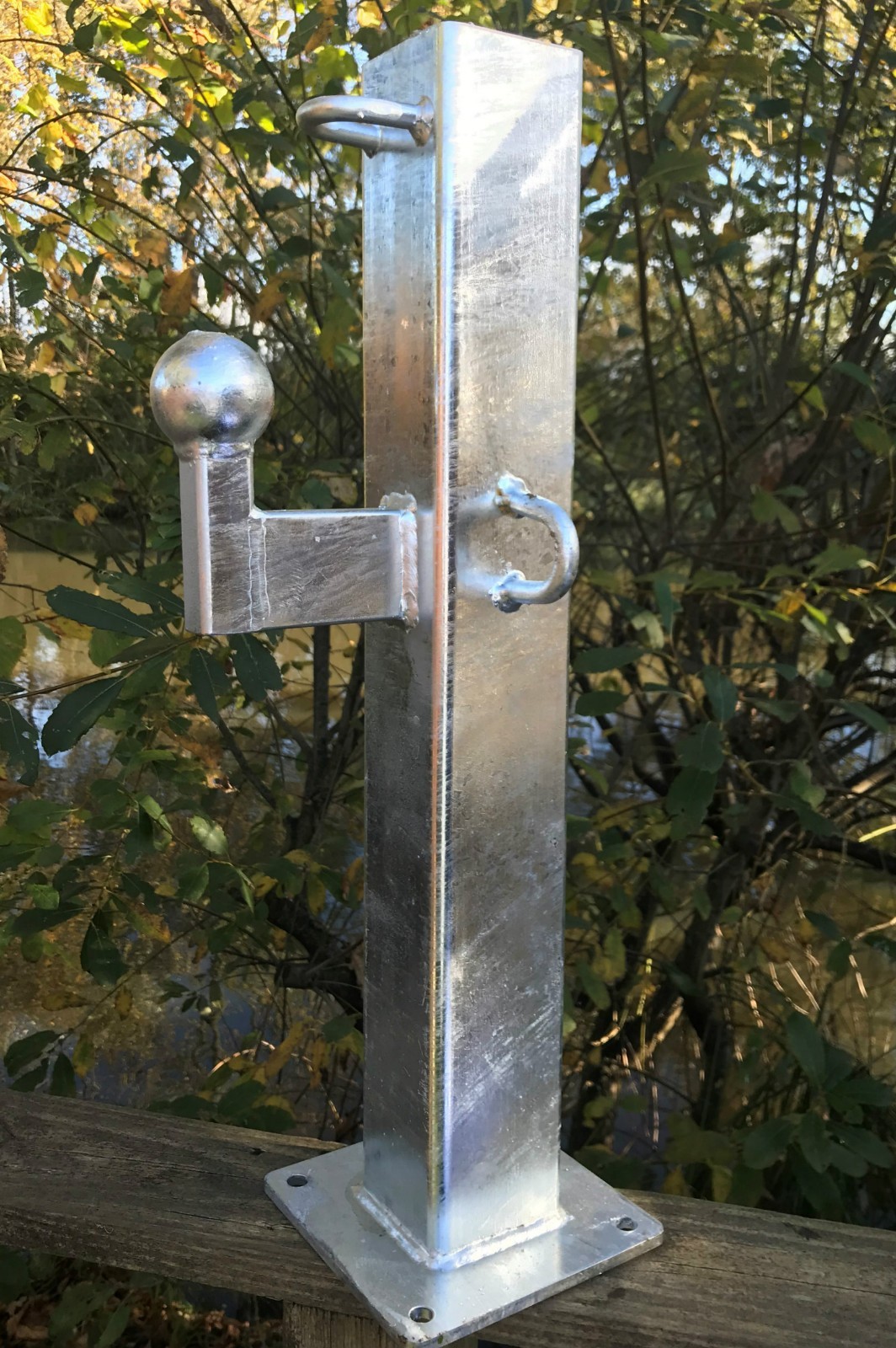 GALVANISED 75x75 Steel Security Hitch POST Locking Concrete In - Bolt ...