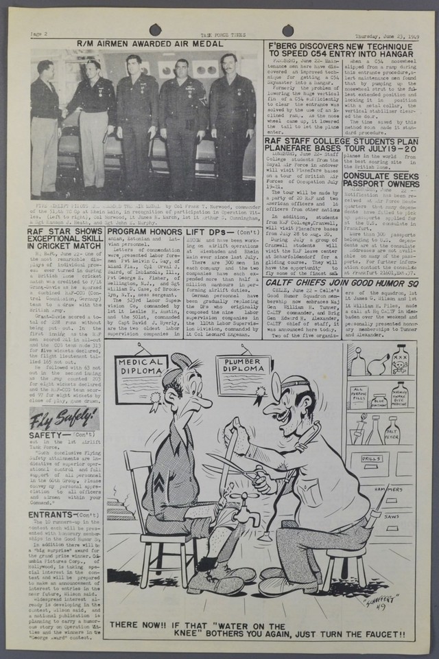 1949 COMBINED AIRLIFT TASK FORCE TIMES Military Newspaper VOL III NO ...