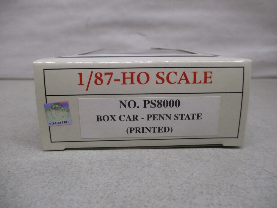 Colors Bright Penn State Box Car HO Scale | eBay