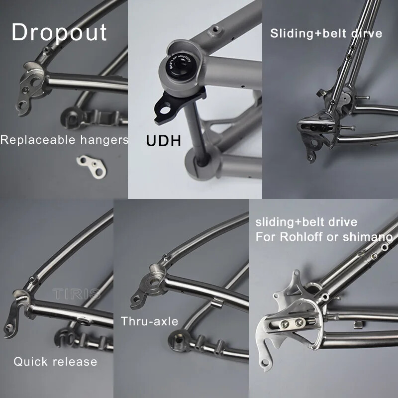 TIRIS MT6 Titanium Mountain Bike Frame MTB 29er UDH Bicycle Framework ...