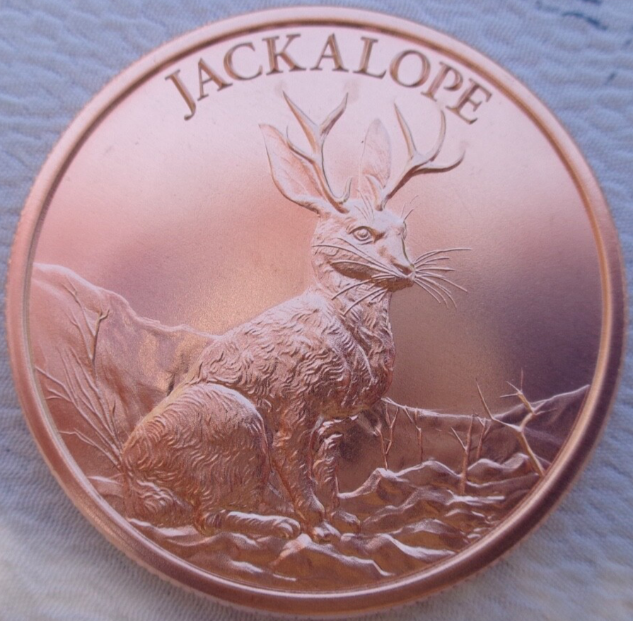 1 oz. JACKALOPE Cryptozoology Series .999 fine copper round | eBay
