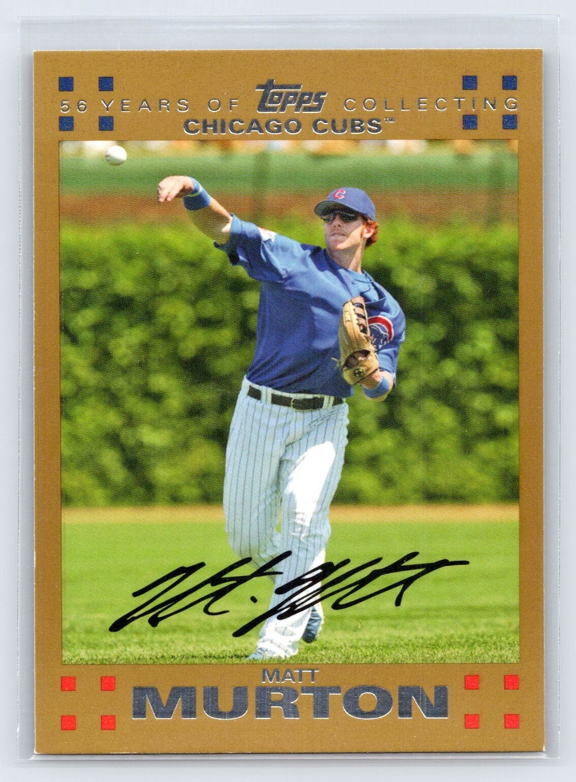 MATT MURTON 2007 Topps Gold Parallel Card #175 Chicago Cubs 0662/2007 ...
