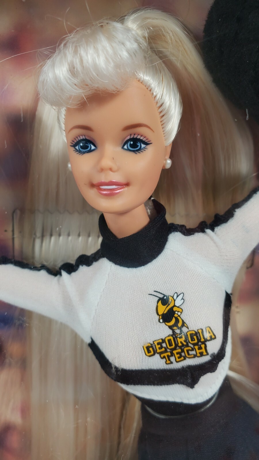 NEW 1996 University Barbie Special Edition GERORGIA TECH Cheerleader ...