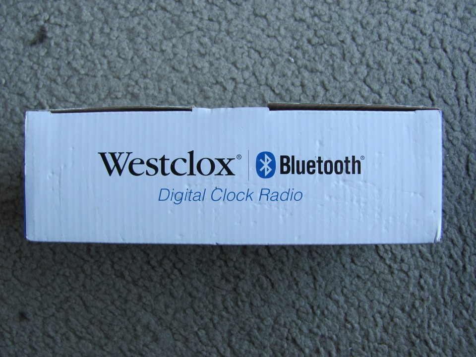 Brand New Westclox Bluetooth 1.2" LED Clock Radio with USB Charge Port ...