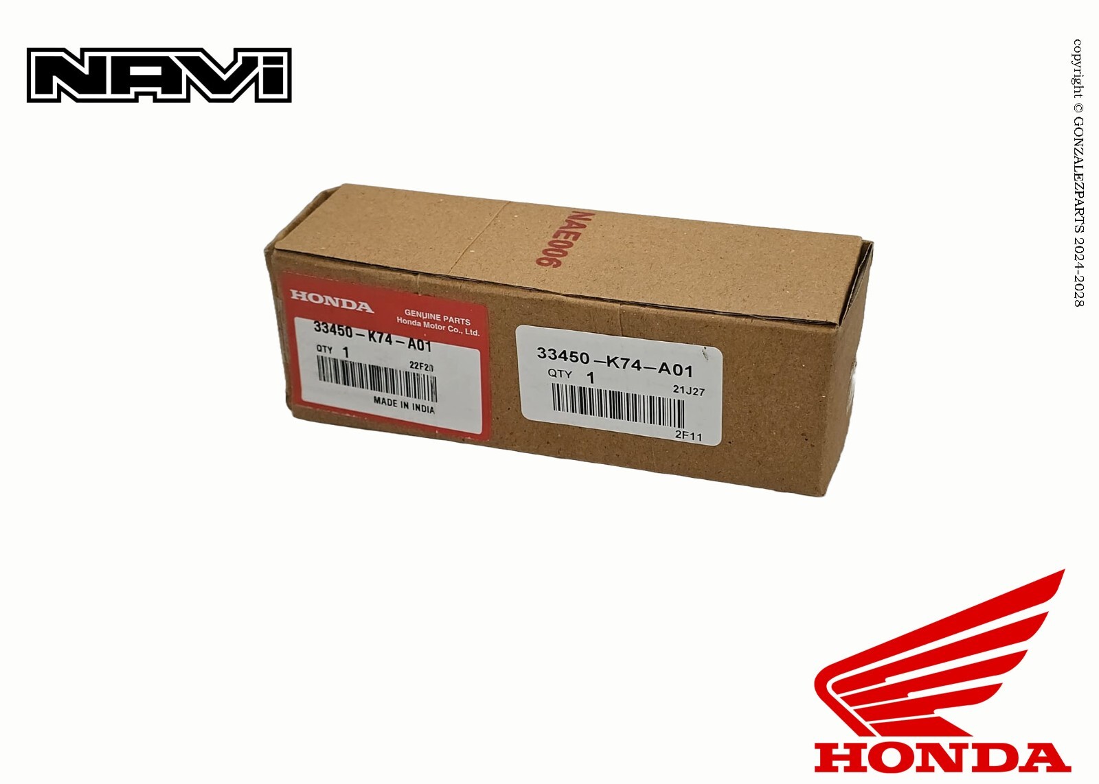 HONDA LEFT FRONT TURNSIGNAL 2022-2023 NAVI NVA110B GENUINE OEM NEW ...
