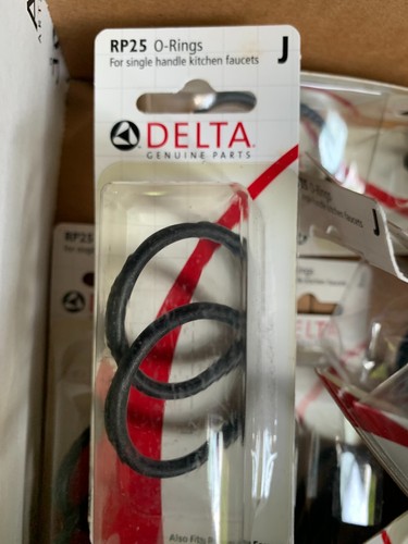 Delta RP25 GENUINE OEM O-Rings (2) Pack For (1) Handle Kitchen Faucet ...