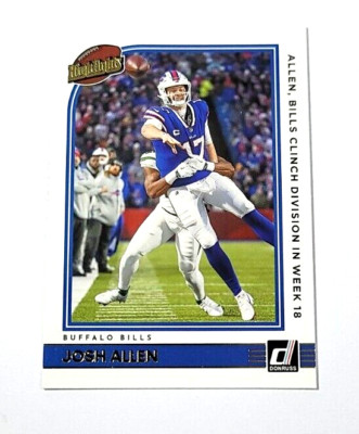 2022 Panini Donruss Josh Allen Highlights #H-JA | eBay