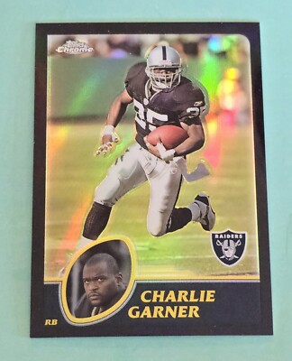 2003 Topps Chrome CHARLIE GARNER #67 Black Refractor SP #/599 Oakland ...