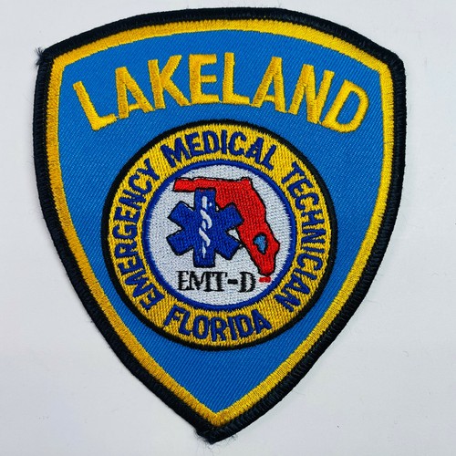 EMT-D Lakeland Emergency Medical Technician Florida FL Patch D7 | eBay