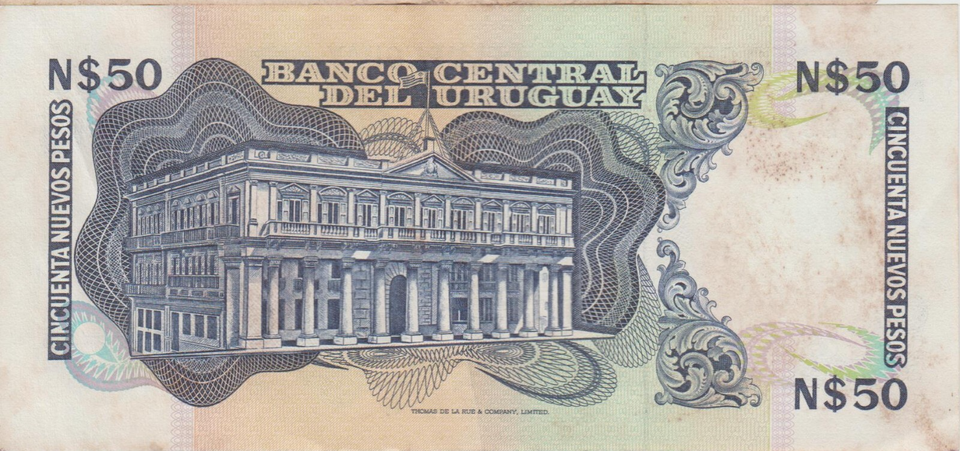 Foreign Currency Rare *URUGUAY 50 Pesos 1981* Bank note | eBay