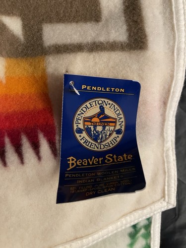 Pendleton Chief Joseph Jacquard Robe Blanket Ivory 64x80 USA | eBay