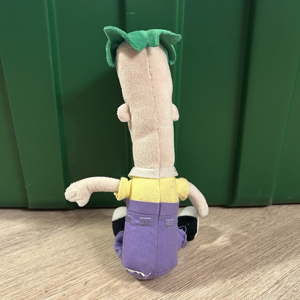 Disney Phineas And Ferb - Ferb Plush Toy 11” Stuffed Beanbag Bottom | eBay