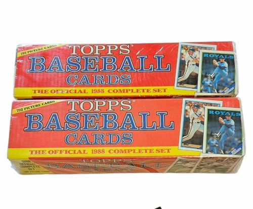 1988 Topps Baseball Factory Sealed Sets 2 Complete Boxes 10 Grades ...