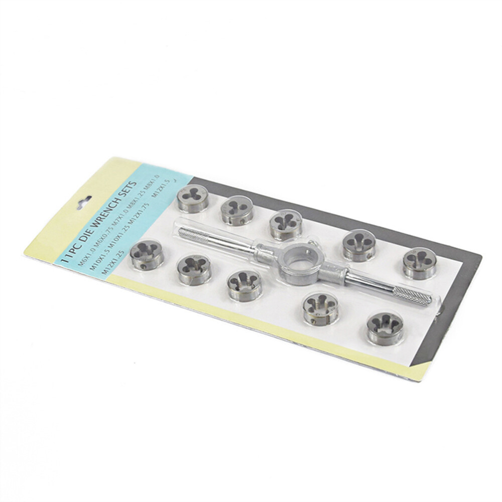 11 Pcs Die Set Metric Die Set Die Wrench Die Wrench Set Thread Die | eBay