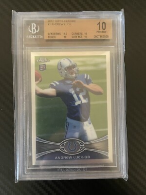andrew luck rookie card pristine bgs 10. Tops Chrome | eBay