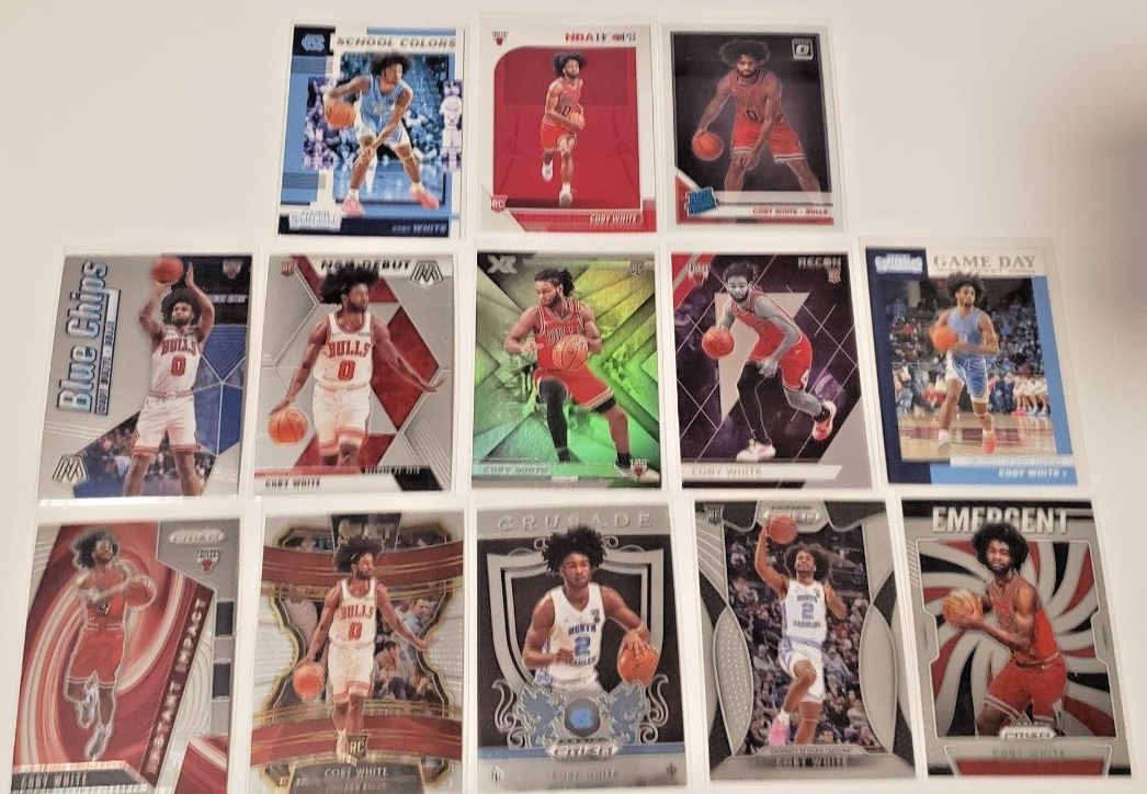 13 Coby White Rookie cards Chicago Bulls North Carolina Tar Heels | eBay