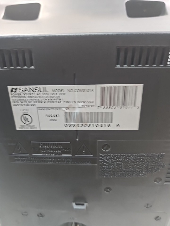 Sansui 13" CRT Television TV VCR Combo Model No. COM3101A | eBay