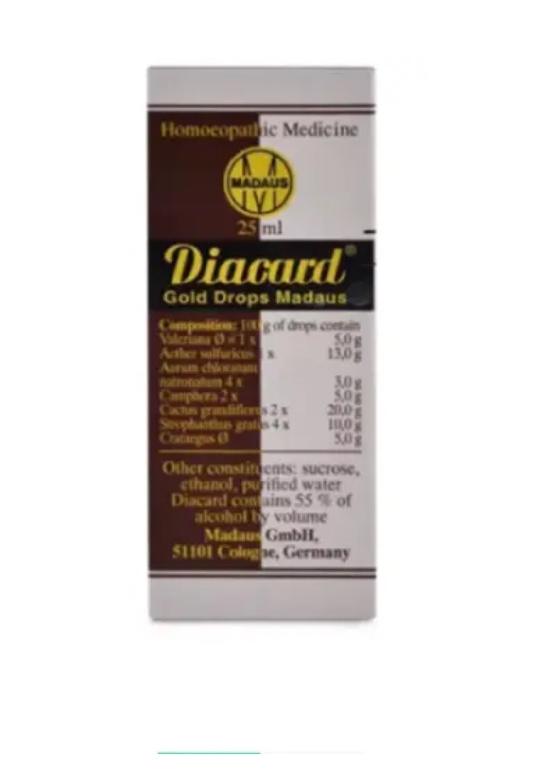 ADEL Homoeopathic Madaus Diacard Gold Drops(25ml) | eBay Australia