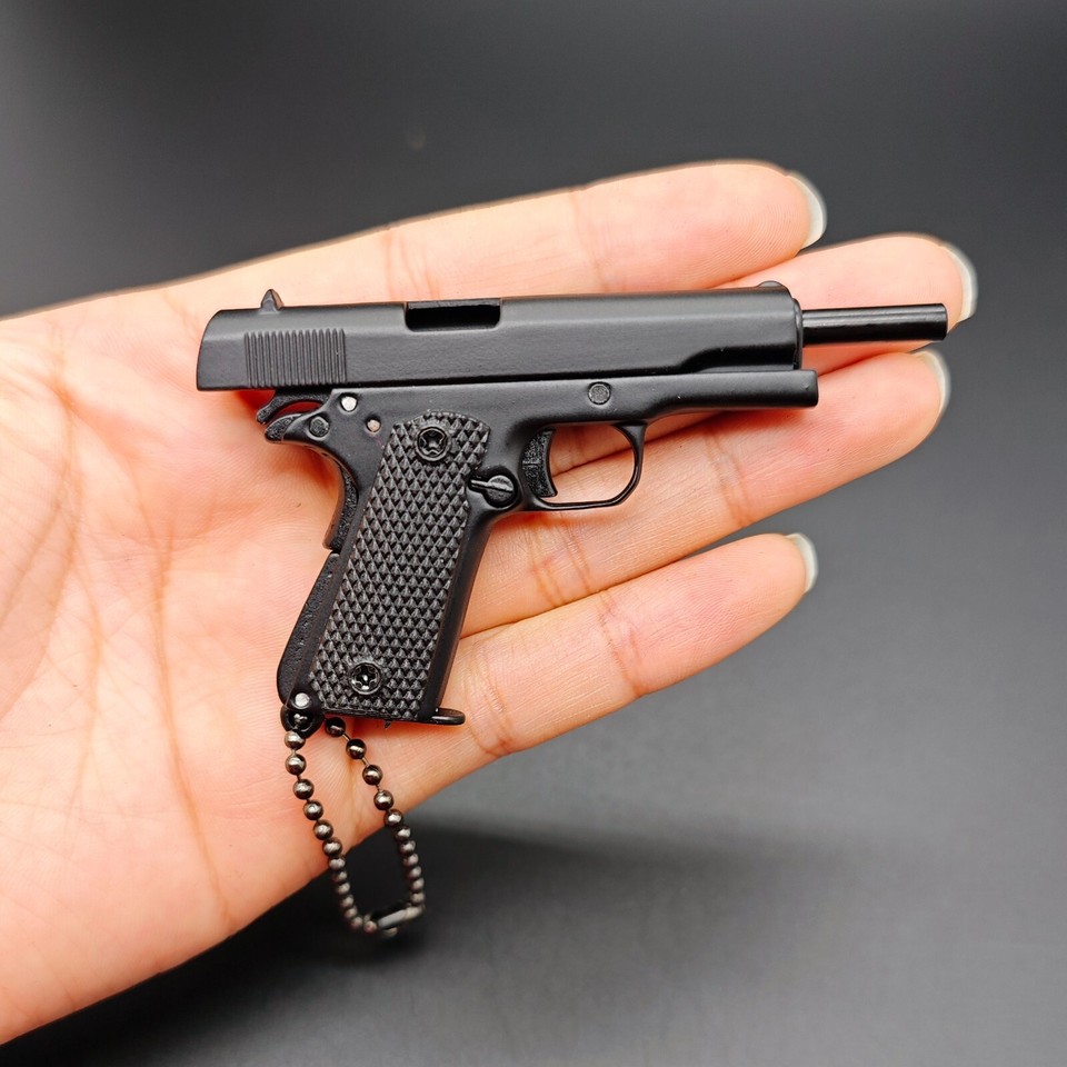 1911 Keychain,Metal Gun Keychain Mini Pistol Keychain for Man,Son ...