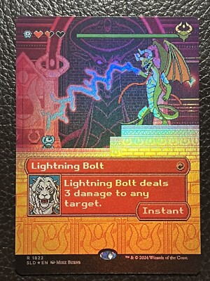 Mtg Secret Lair Extra Life 2024— Lightning Bolt —FOIL—NM | eBay