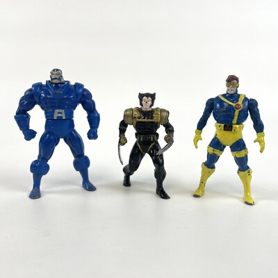 Marvel Steel Mutants Wolverine Cyclops Apocalypse 1994 Toy Biz Metal ...