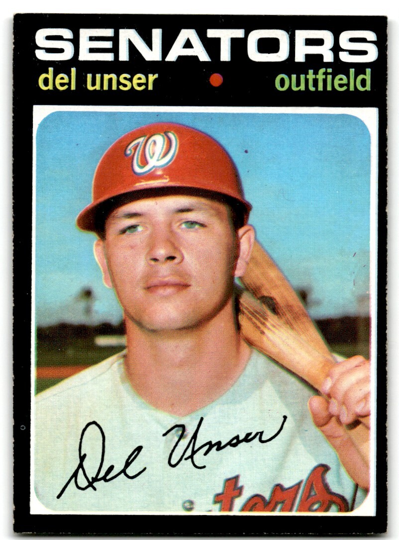 1971 Topps Baseball Del Unser Washington Senators #33 | eBay
