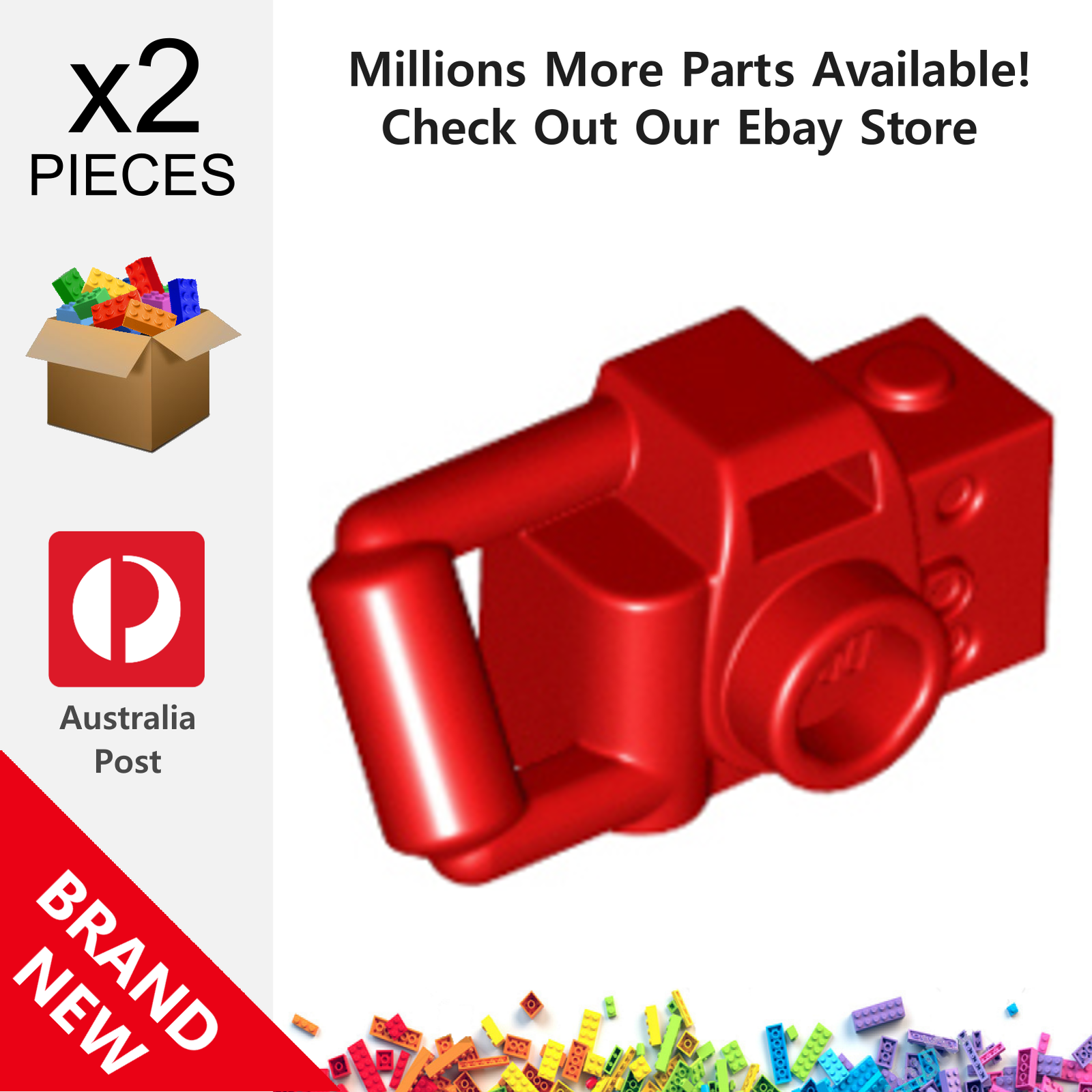 2x Genuine LEGO™ - Minifigure Camera Handheld Style - 30089 4724 New ...