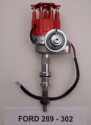 SMALL BLOCK FORD 289-302 RED Small HEI Distributor-Ready to Run ...