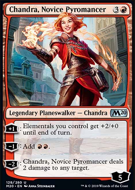 MTG Magic the Gathering Chandra, Novice Pyromancer (128/357) Core Set ...
