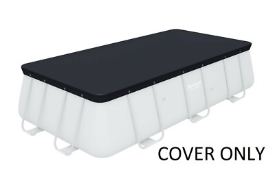 BESTWAY 4m x 2m Rectangular Prism Steel Frame Swimming Pool DEBRIS ...