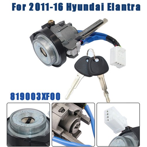 FITS 13-16 HYUNDAI ELANTRA IGNITION LOCK CYLINDER SWITCH 2 KEYS NEW ...