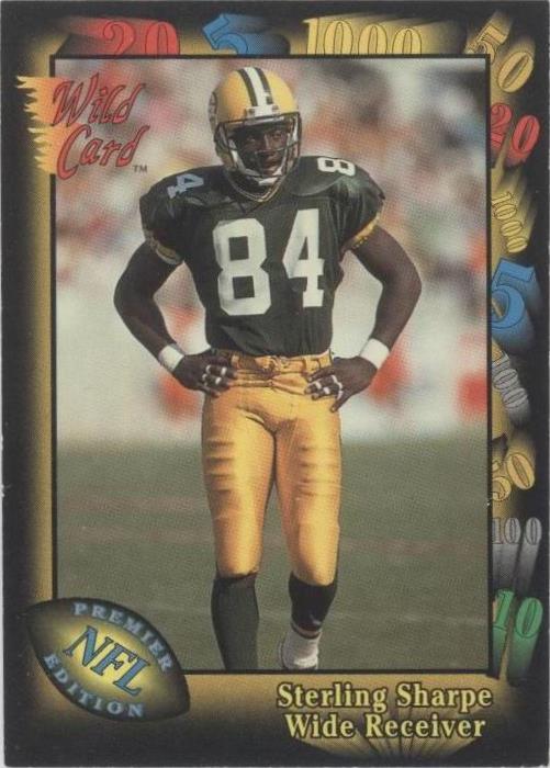 1991 Wild Card Sterling Sharpe #119 for sale | eBay