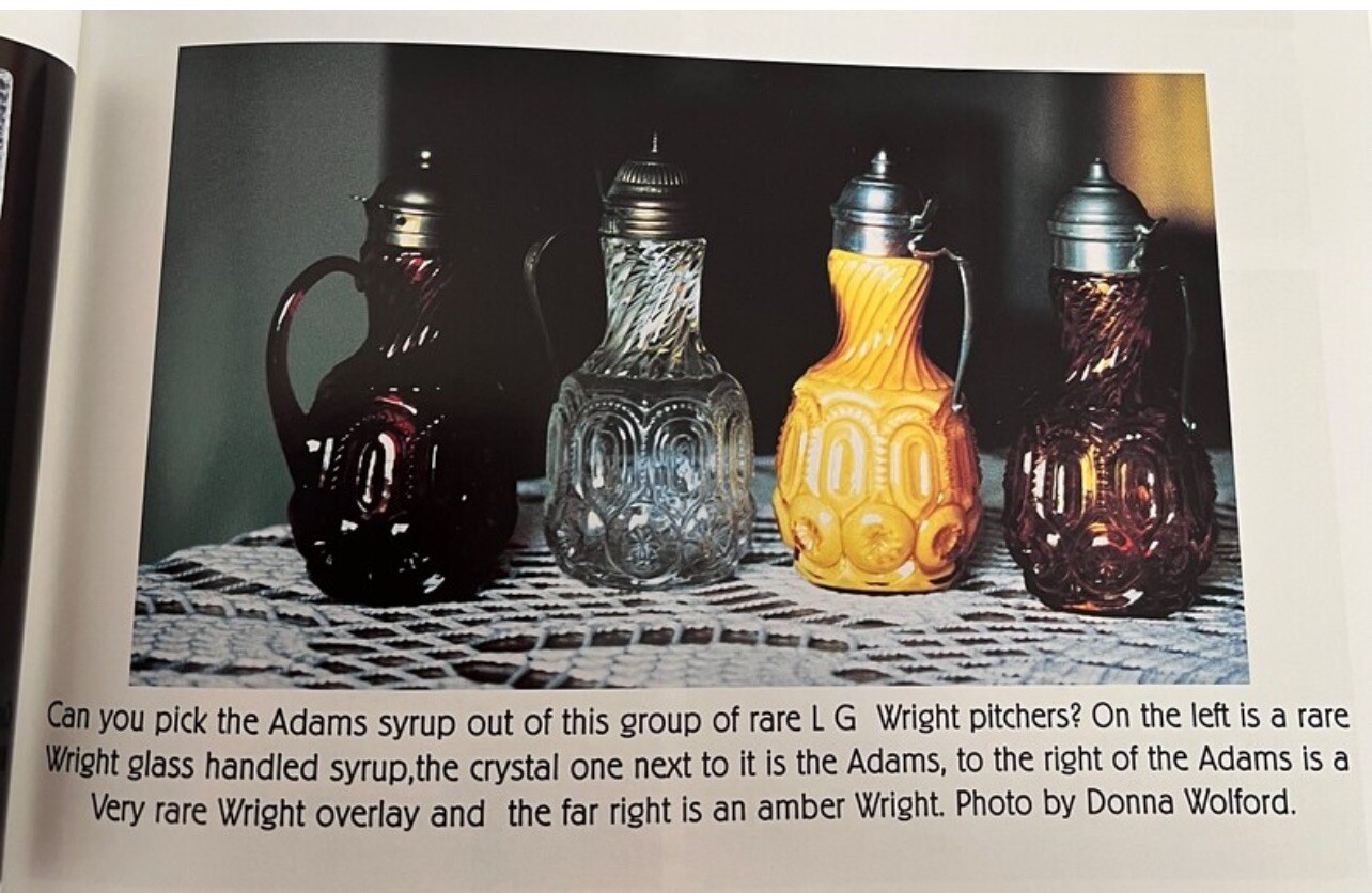 Antique Moon And Star Palace Adams Glass RARE Glass Handle Syrup ...