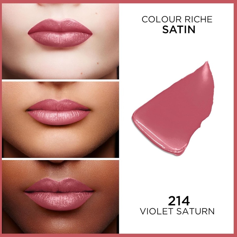 L'Oréal Colour Riche Satin Lipstick, 214 Violet Saturn | eBay