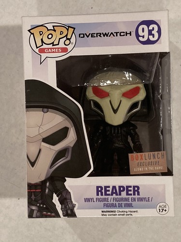Funko Pop Games #93 Overwatch Reaper Box Lunch Vaulted Retired New | eBay