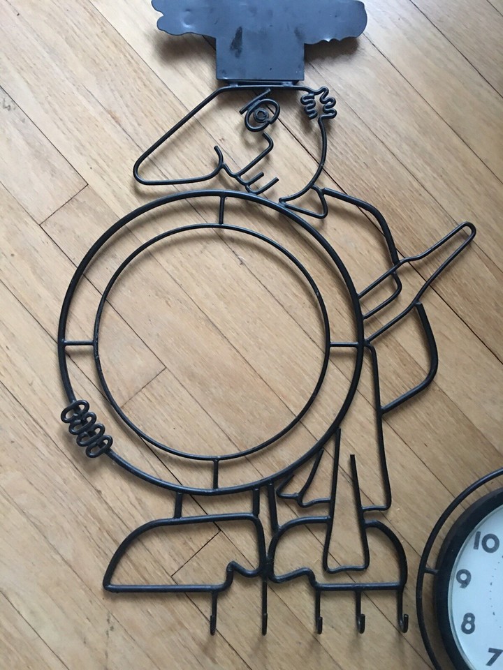 FAT CHEF CLOCK AND FAT CHEF CLOCK FRAME. PRICE FOR BOTH. CLOCK WORKS ...