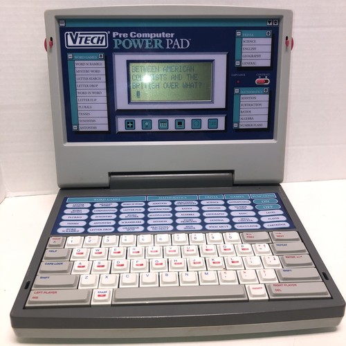 Vtech Pre Computer Power Pad Vintage Educational Laptop with PSU Tested ...