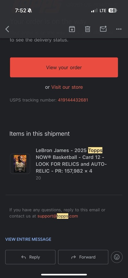 2025 Topps NOW Basketball 50k Career Points LeBron James UNOPENED Box ...