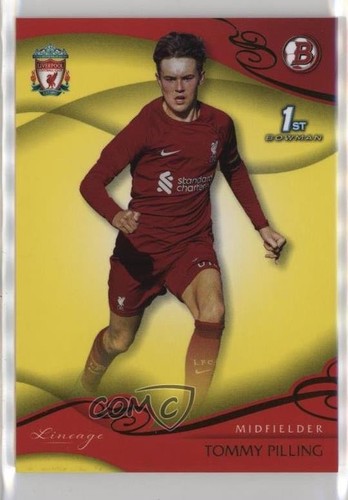2022-23 Topps Liverpool FC Lineage Bowman Academy Yellow /75 Tommy ...